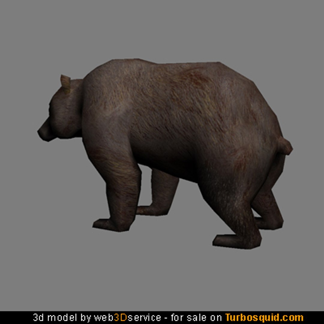 3d 3ds Bear 814 Triangles