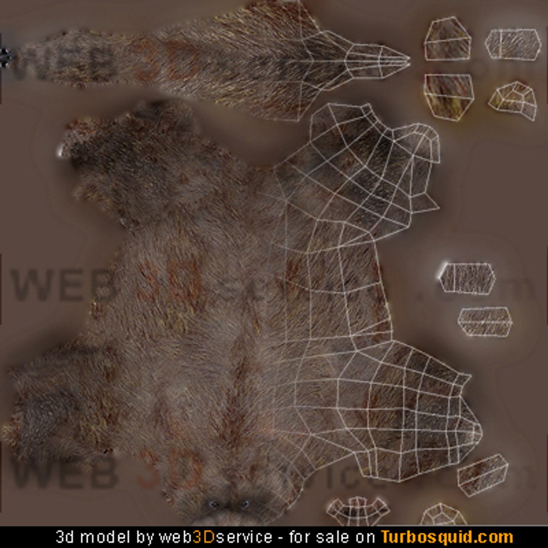 3d 3ds Bear 814 Triangles