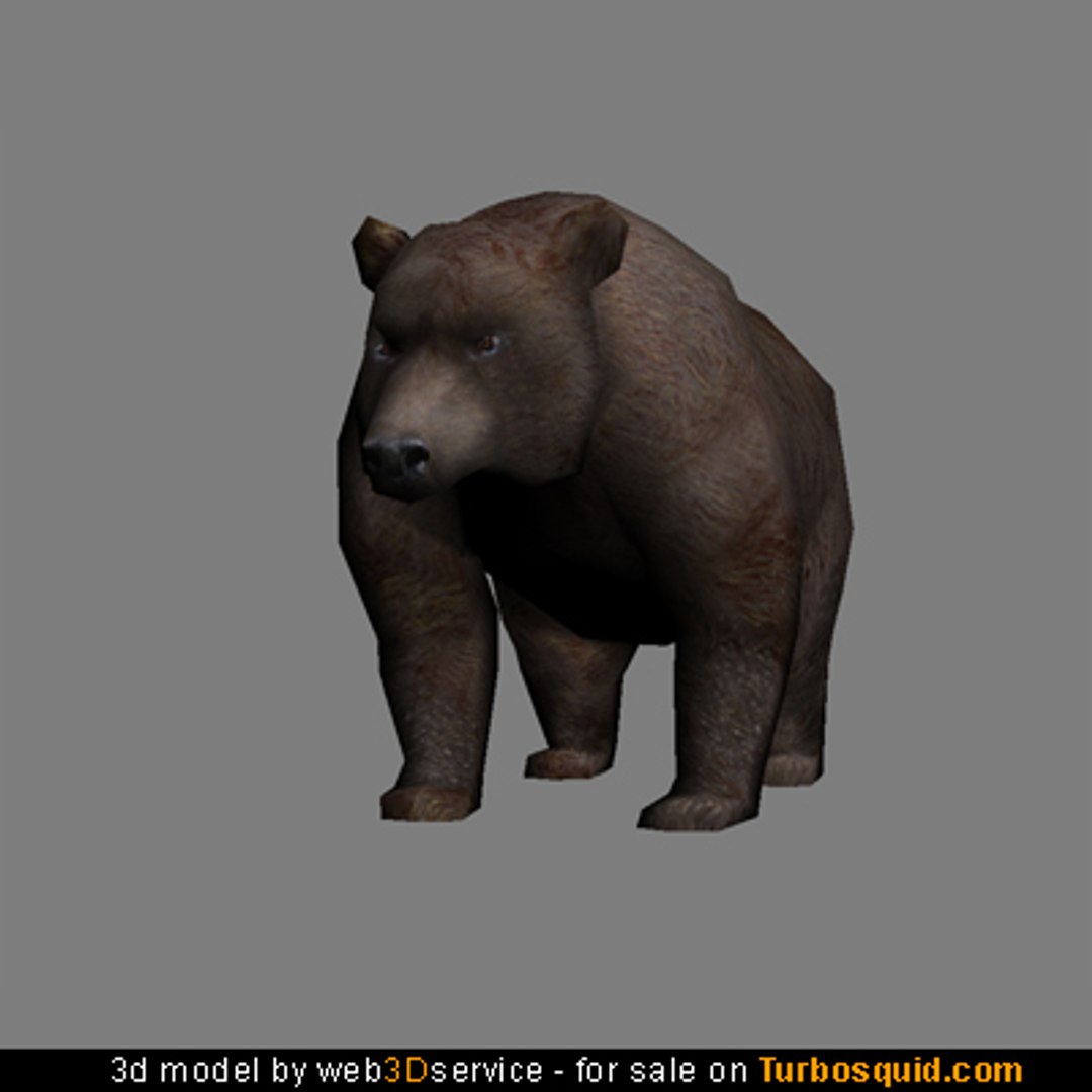 3d 3ds Bear 814 Triangles