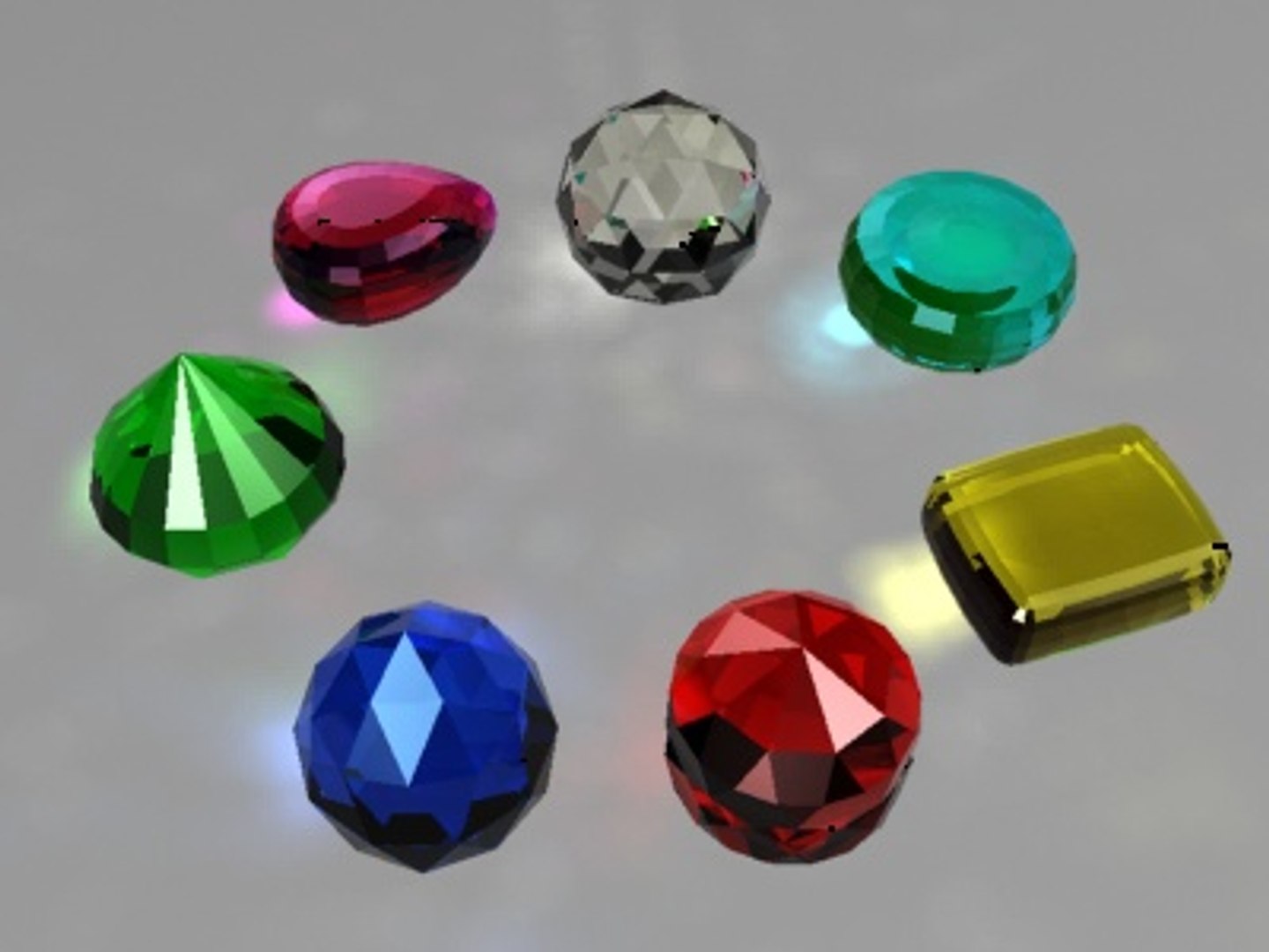3d Gems Caustics Model