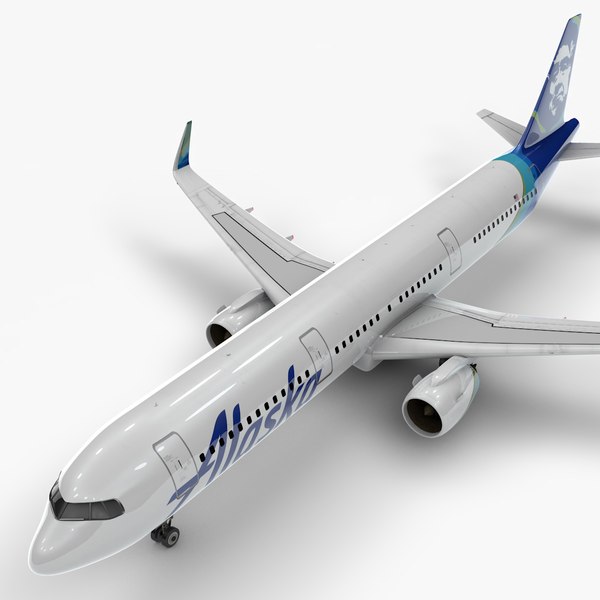 3D a321 neo alaska airlines model - TurboSquid 1633352