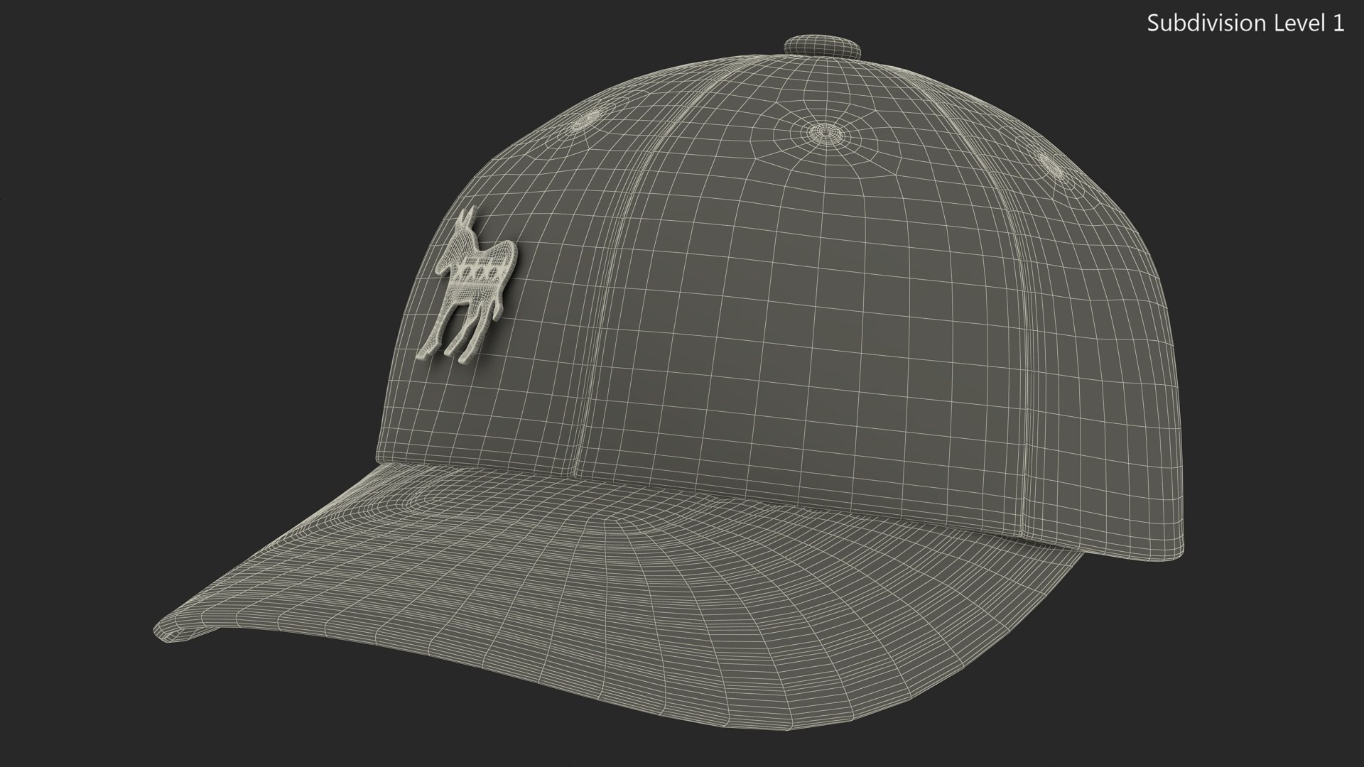 Baseball Cap With Icon Of Democratic Party 3D Model - TurboSquid 2321494