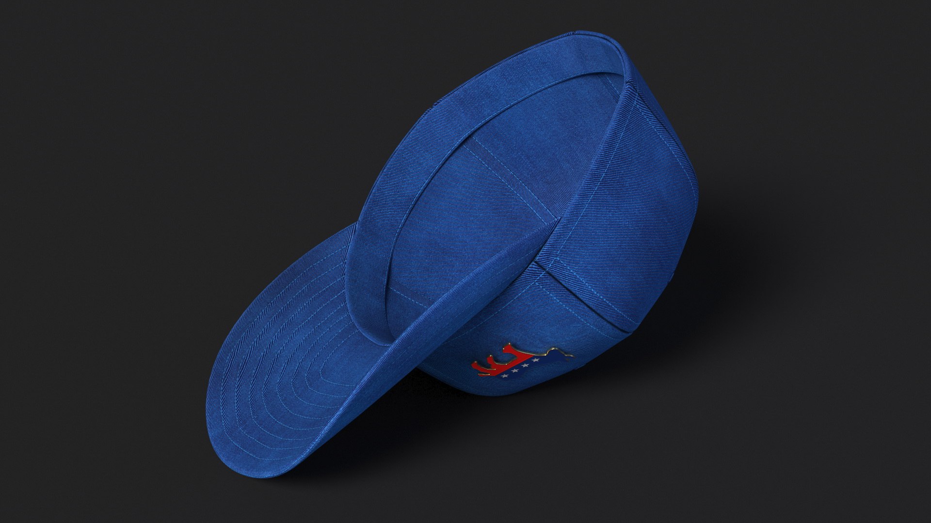 Baseball Cap With Icon Of Democratic Party 3D Model - TurboSquid 2321494