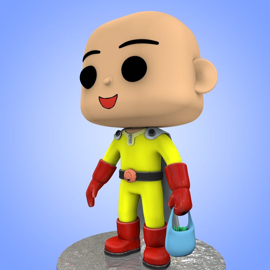 Mini Saitama Punch Man 3D Model - TurboSquid 1279721