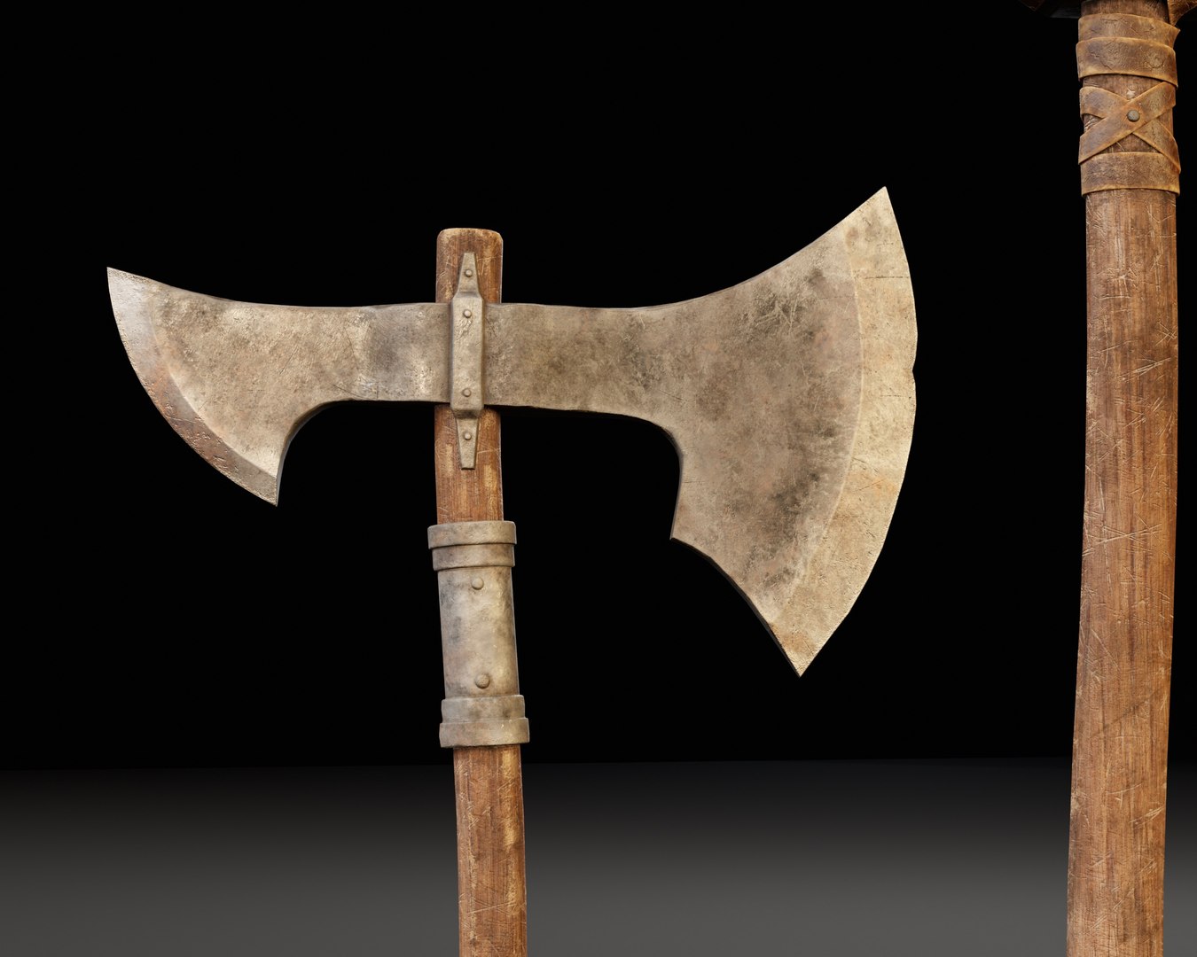 3D Sharp Viking Axe Set Model - TurboSquid 2407152