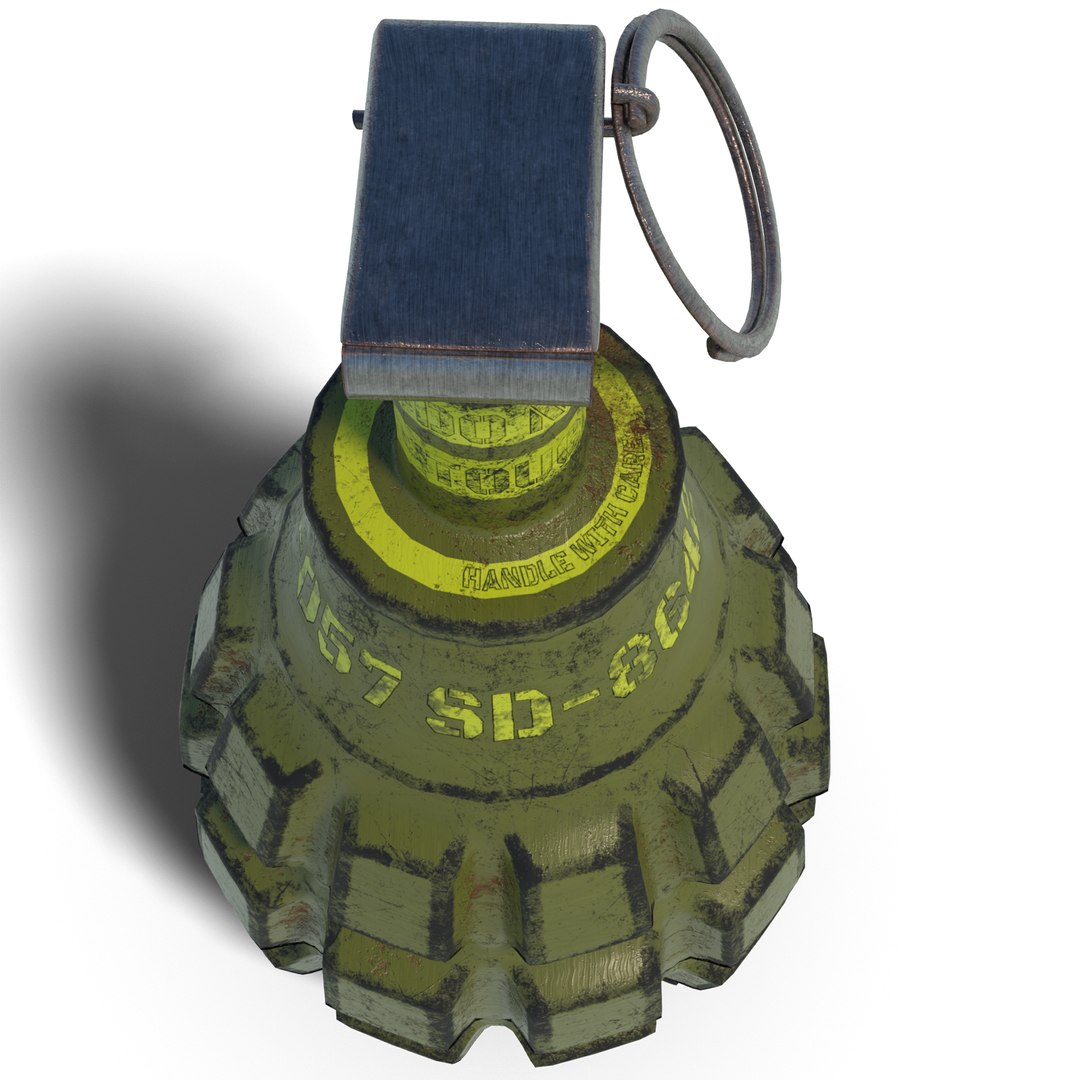 3D Hand Grenade Model - TurboSquid 2095744