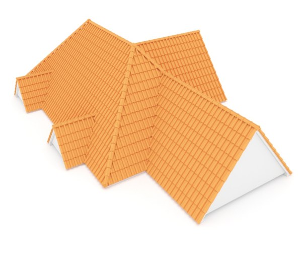 Realistic Roof Shingles 6 3D model - TurboSquid 1723394