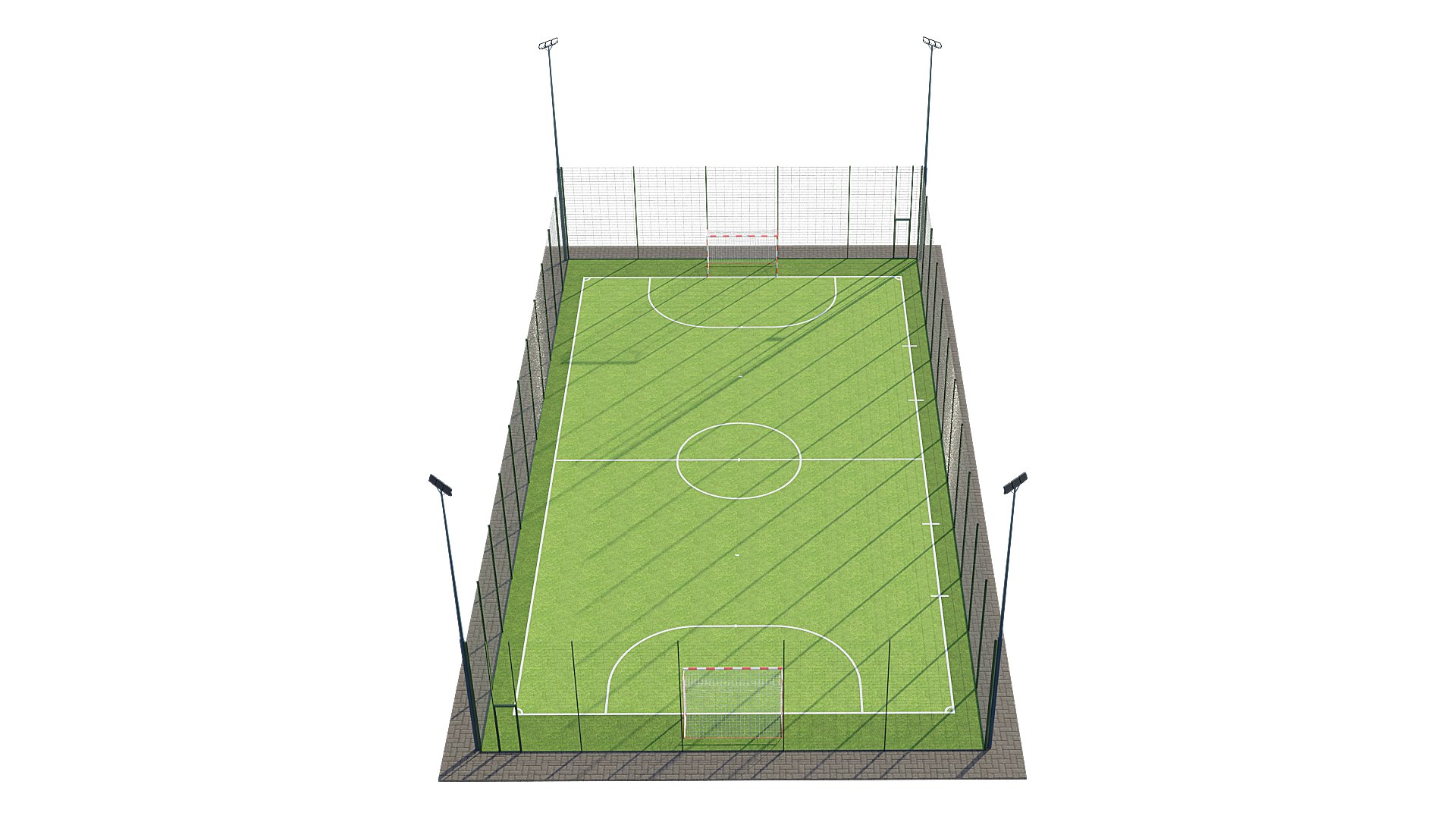 Soccer Football Field 3D Model - TurboSquid 1797541