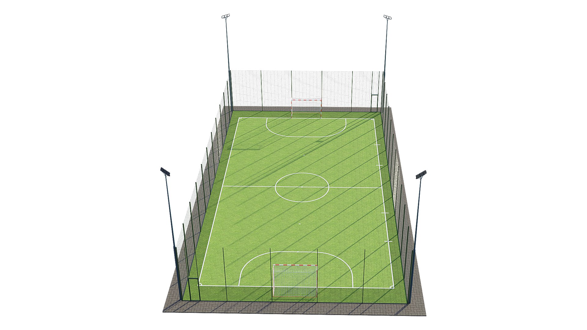 Soccer Football Field 3D Model - TurboSquid 1797541