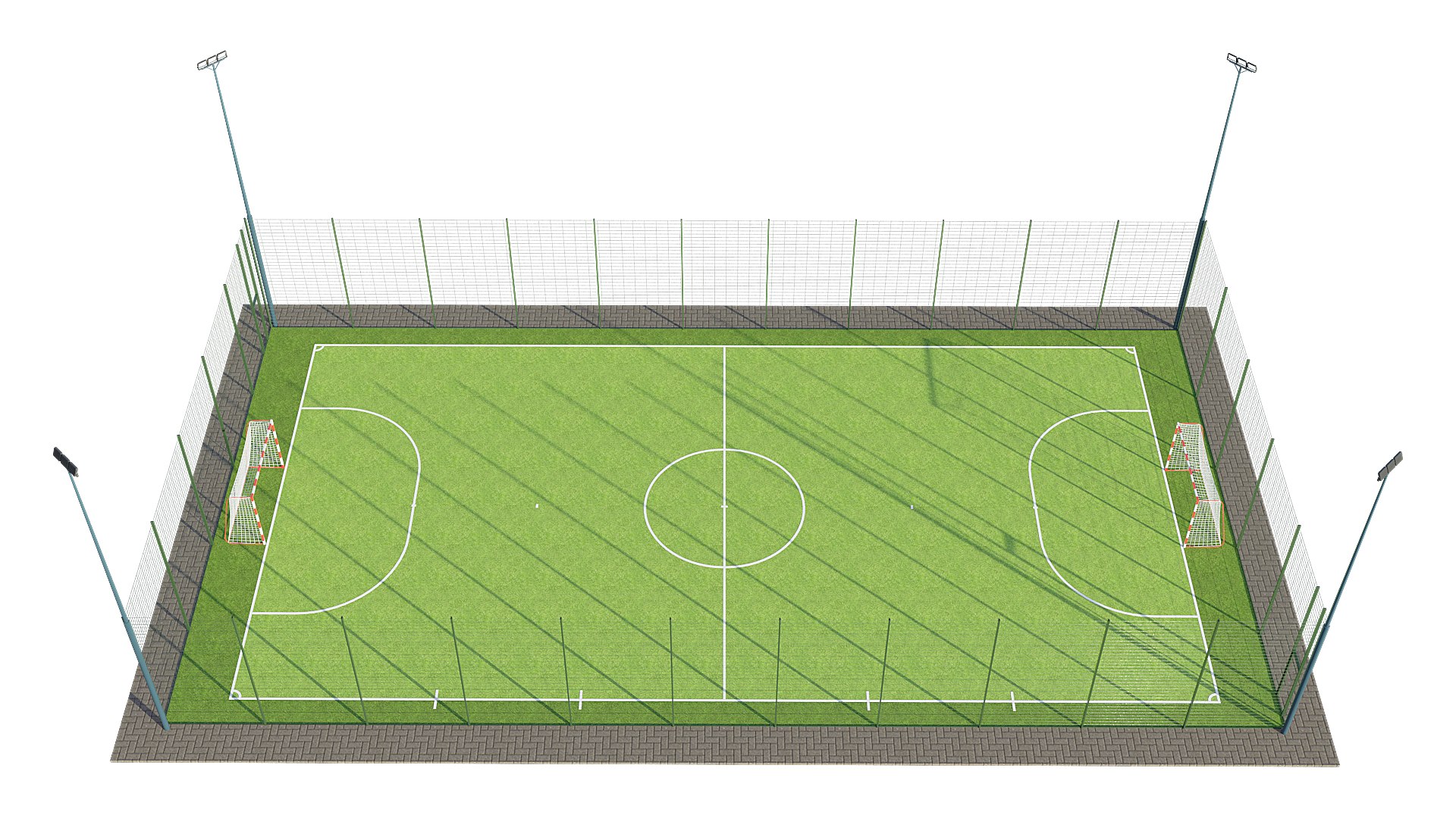 Soccer Football Field 3D Model - TurboSquid 1797541