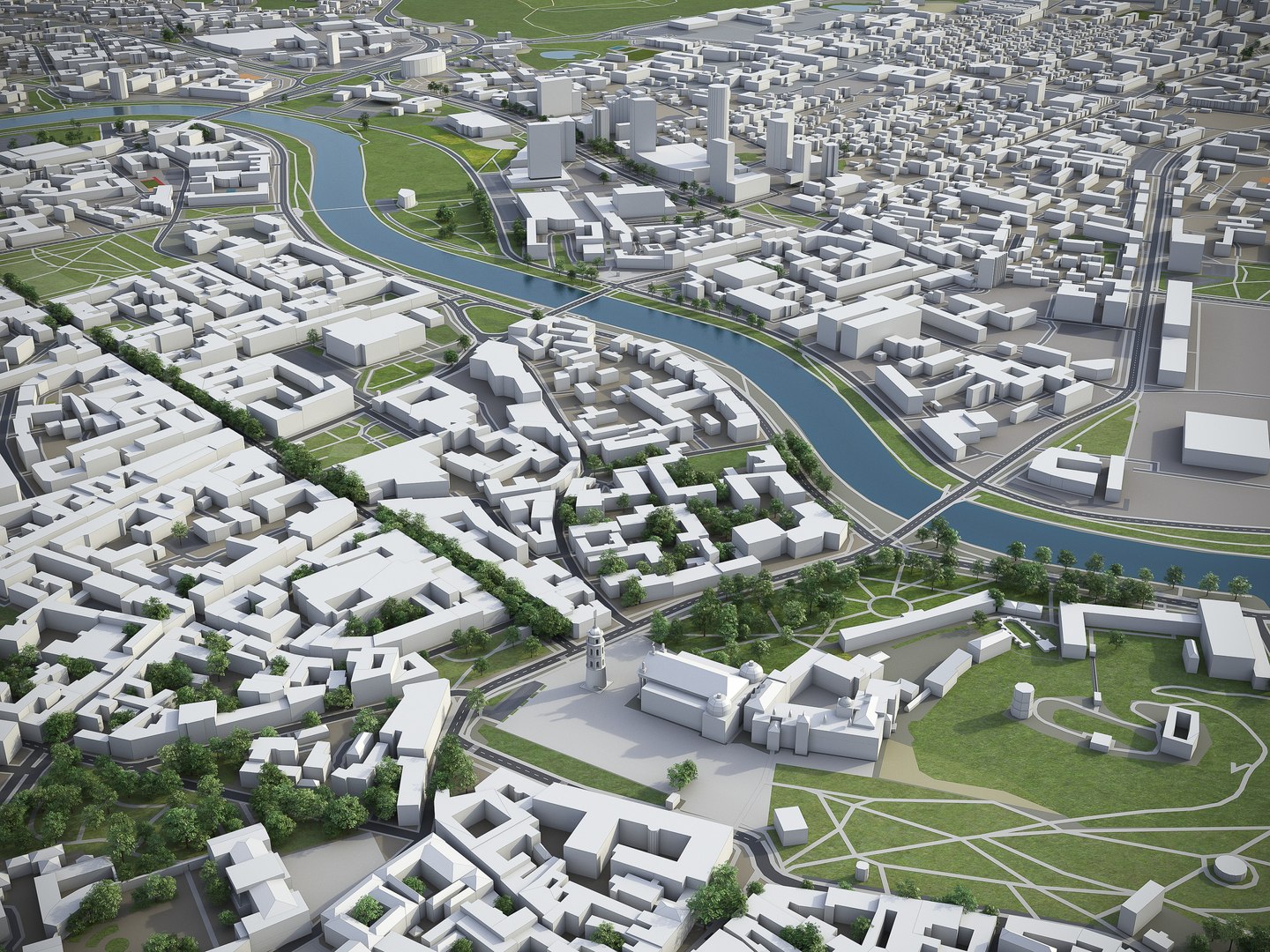 3D Model Vilnius Surrounding - - TurboSquid 1444364