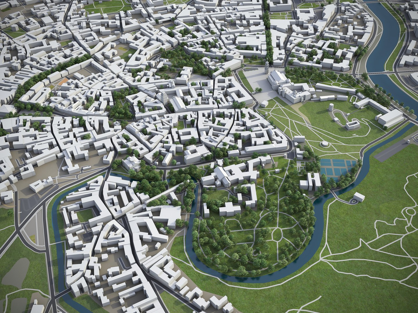 3D Model Vilnius Surrounding - - TurboSquid 1444364