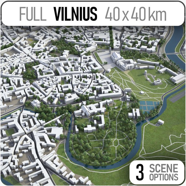 3D model vilnius surrounding - - TurboSquid 1444364
