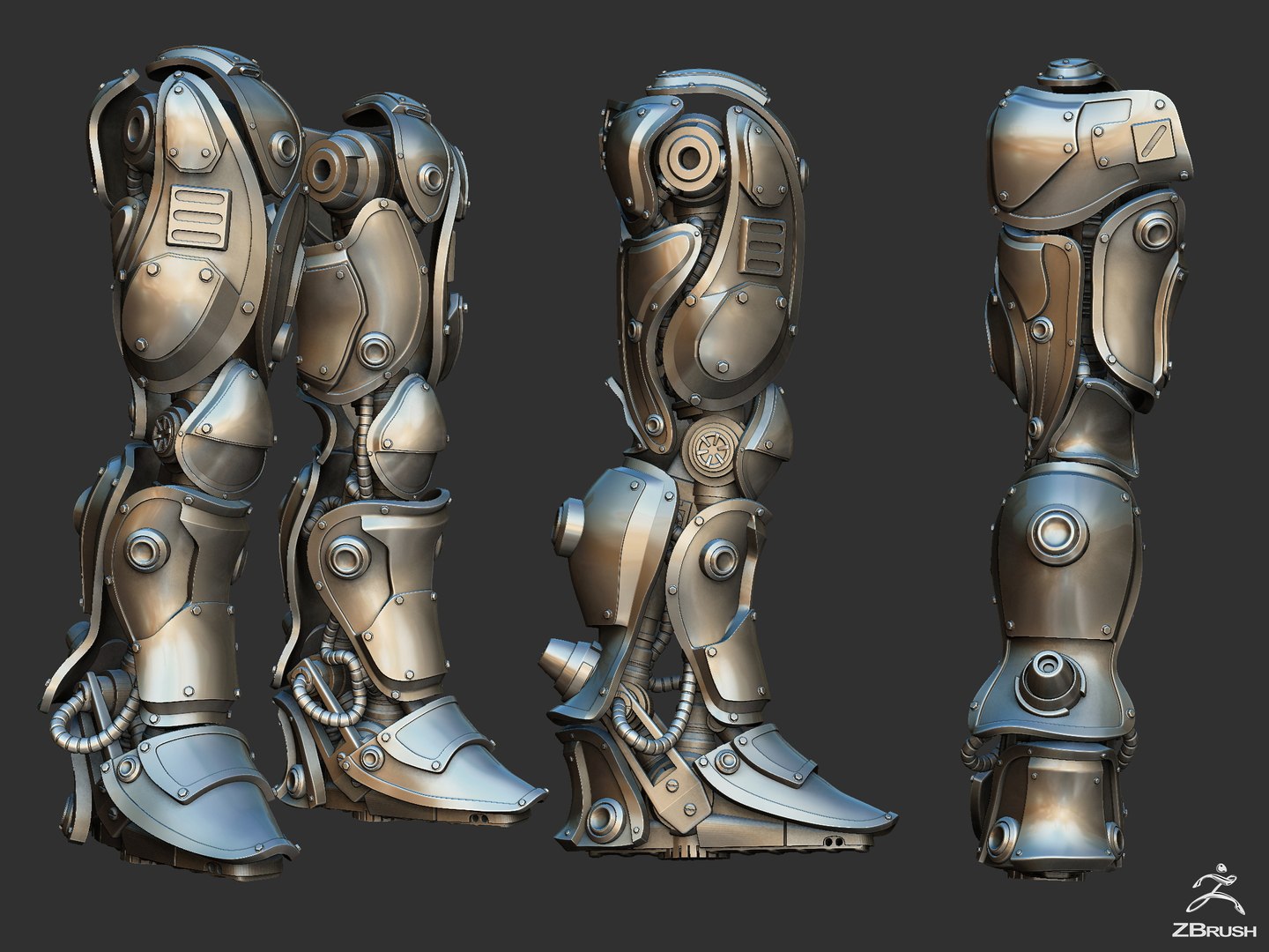 3D mech kitbash parts - model - TurboSquid 1641293
