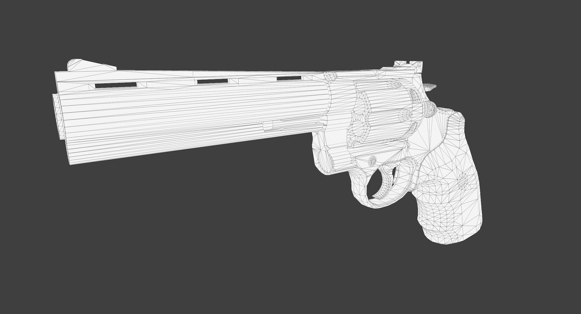 3d Model 44 Magnum