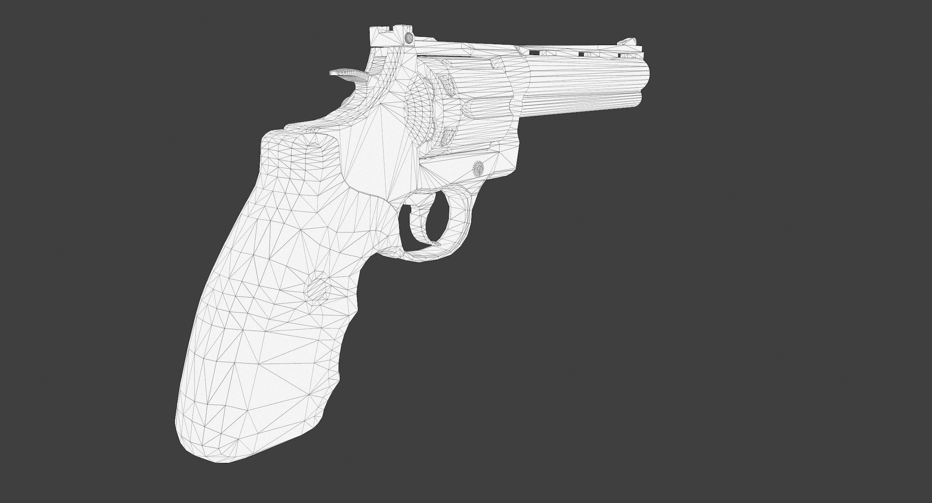 3d Model 44 Magnum