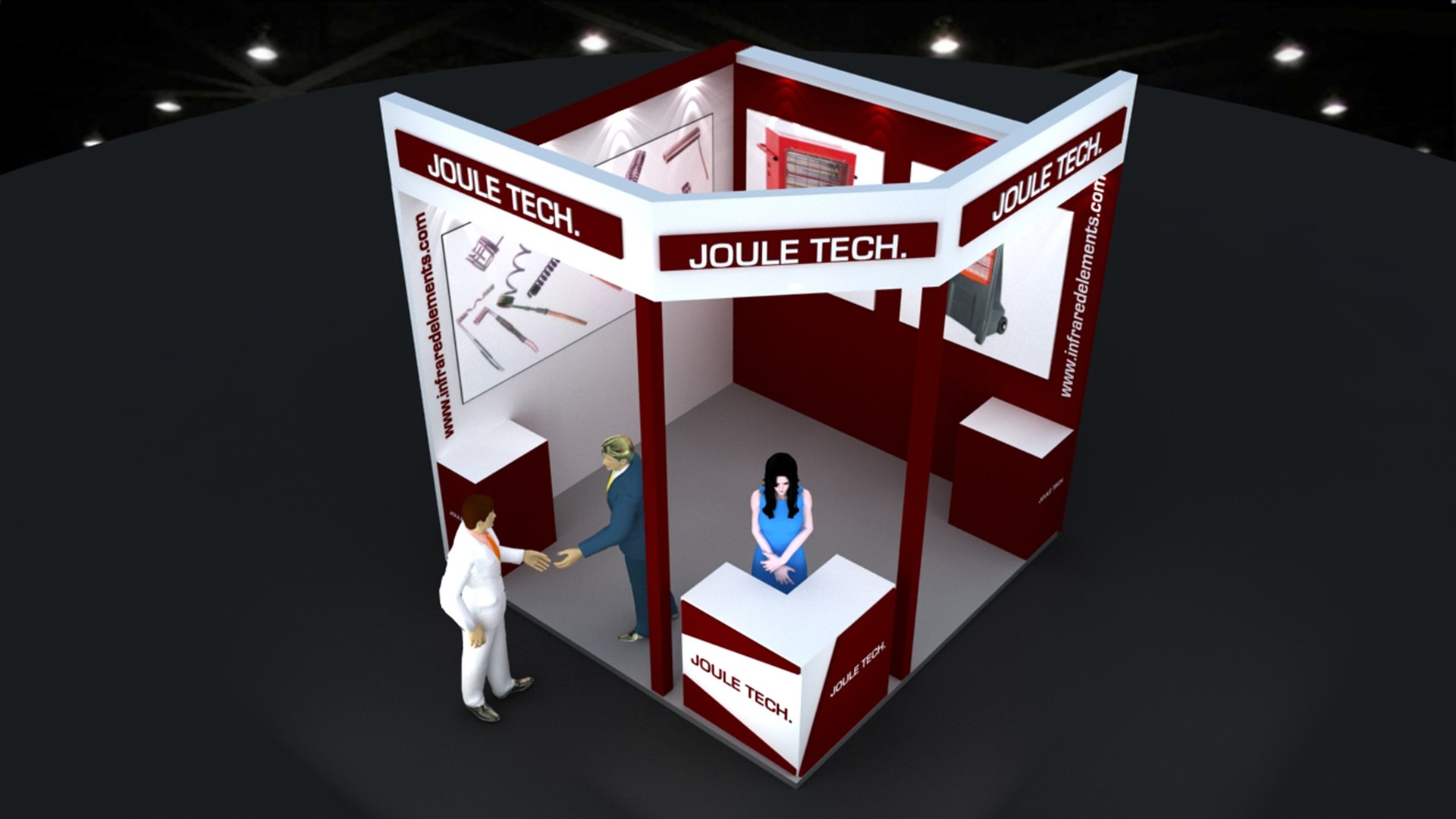 3D 2 Side Open Stand Model - TurboSquid 1988849