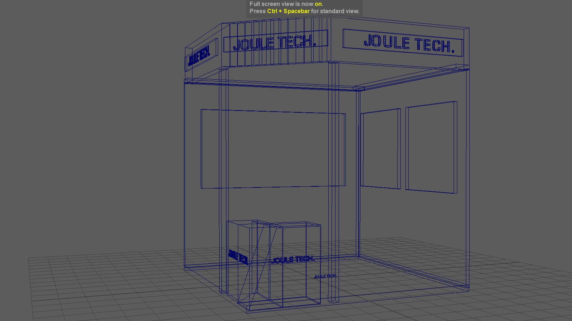 3D 2 Side Open Stand Model - TurboSquid 1988849