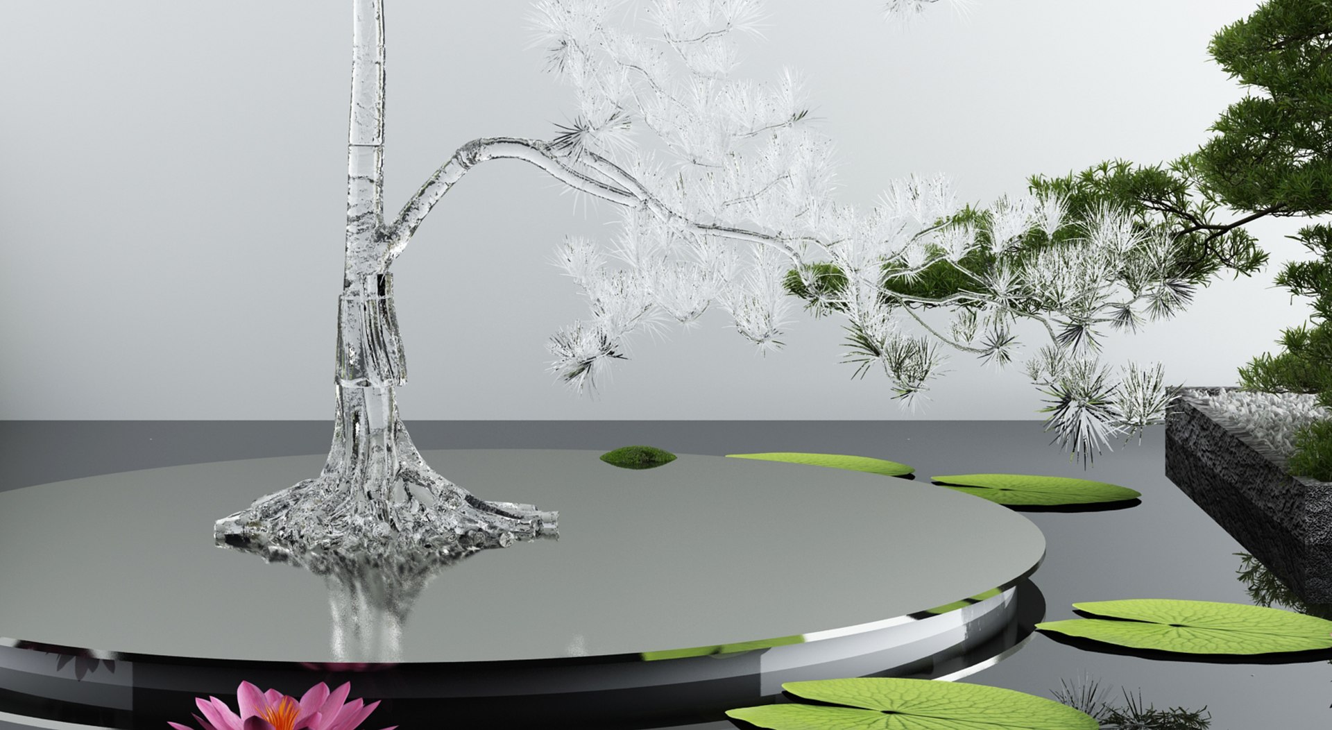 3D Modern water feature sketch model - TurboSquid 2062420