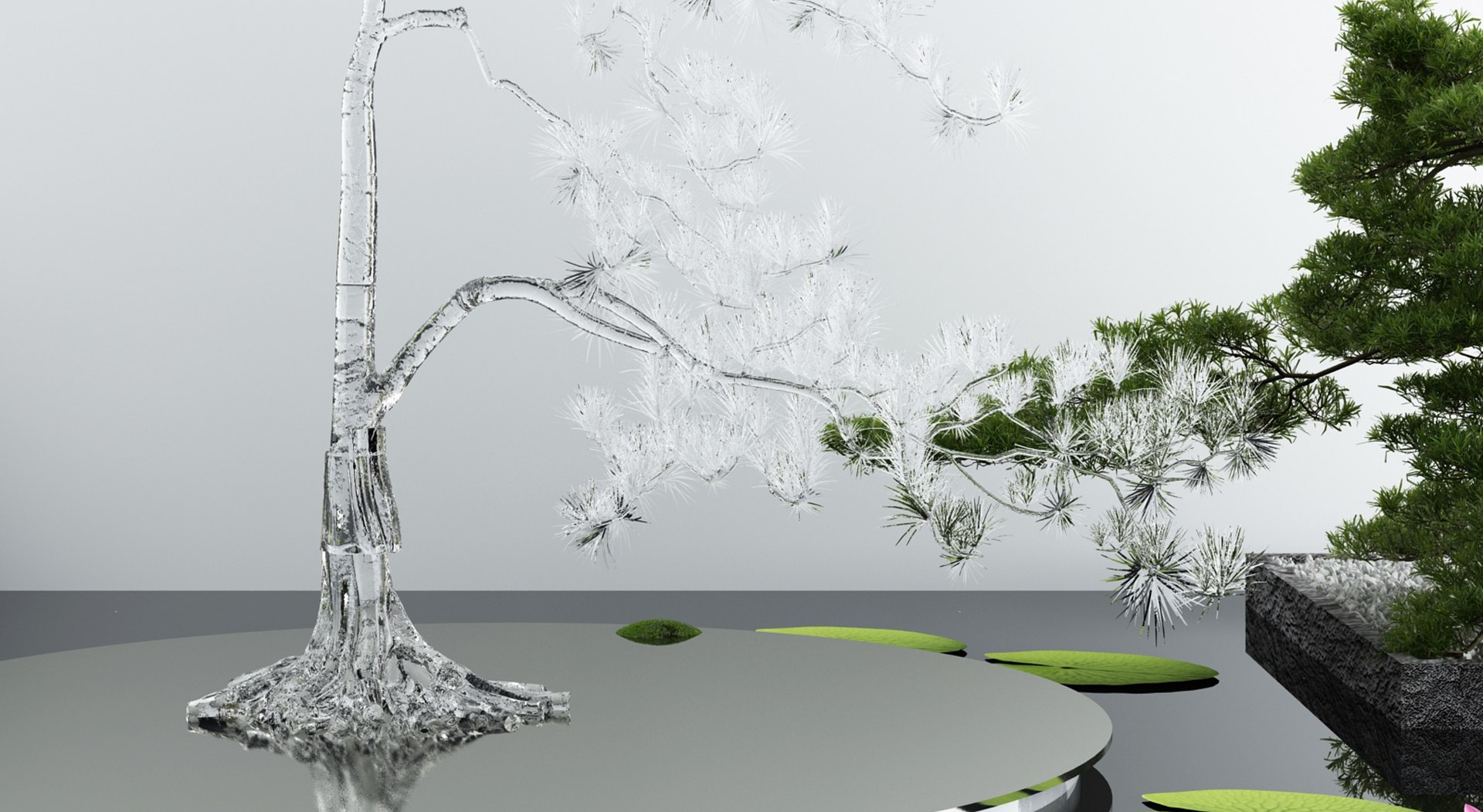 3D Modern water feature sketch model - TurboSquid 2062420