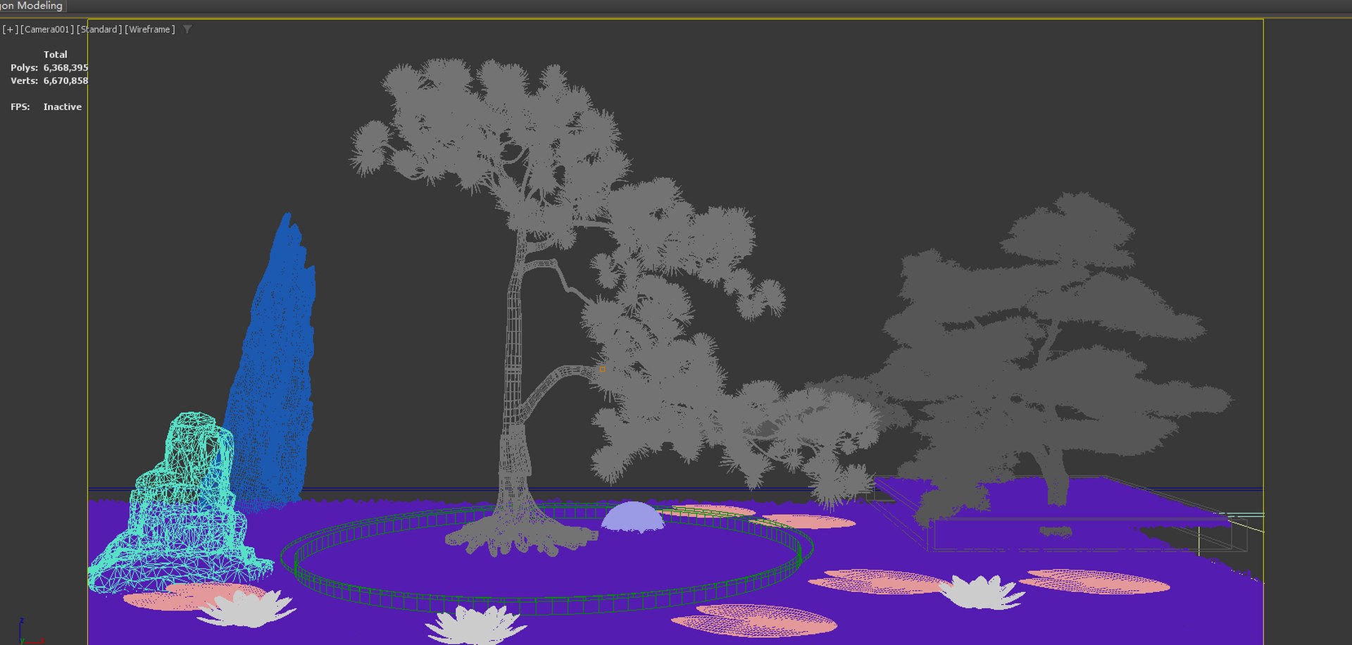 3D Modern water feature sketch model - TurboSquid 2062420