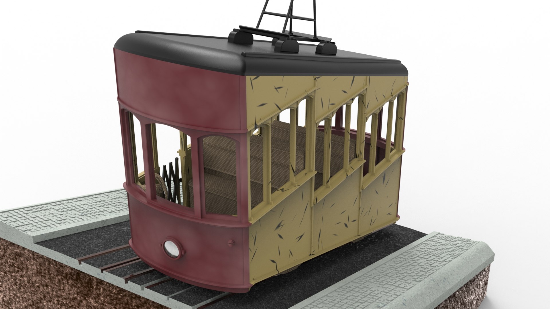 3D Tram Train - TurboSquid 2208636