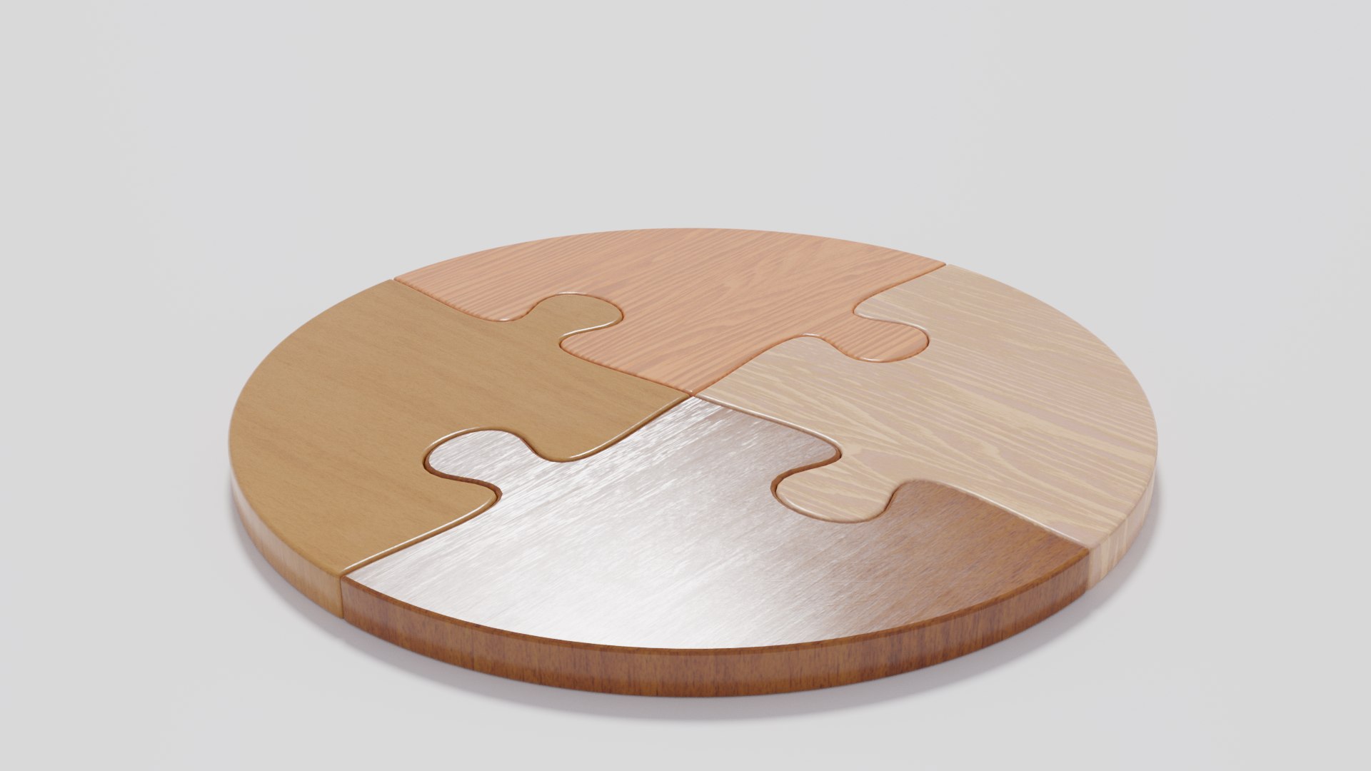 3D Wooden Jigsaw Puzzle Model - TurboSquid 1756231