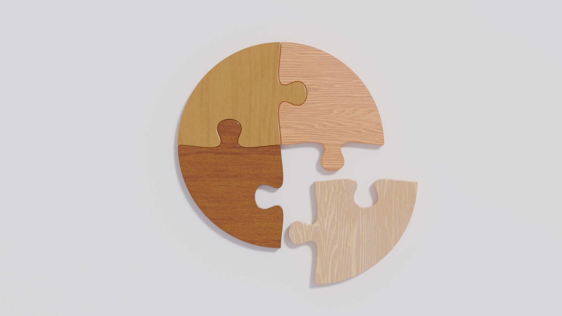 3D Wooden Jigsaw Puzzle Model - TurboSquid 1756231
