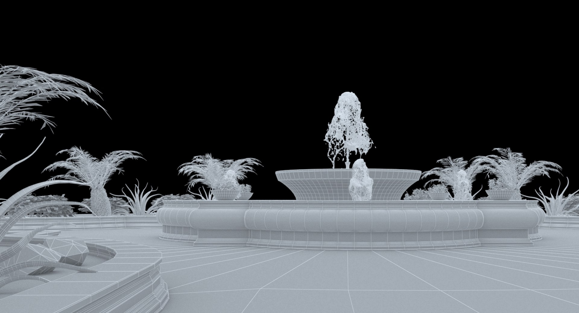 Water fountain 3D - TurboSquid 1280894