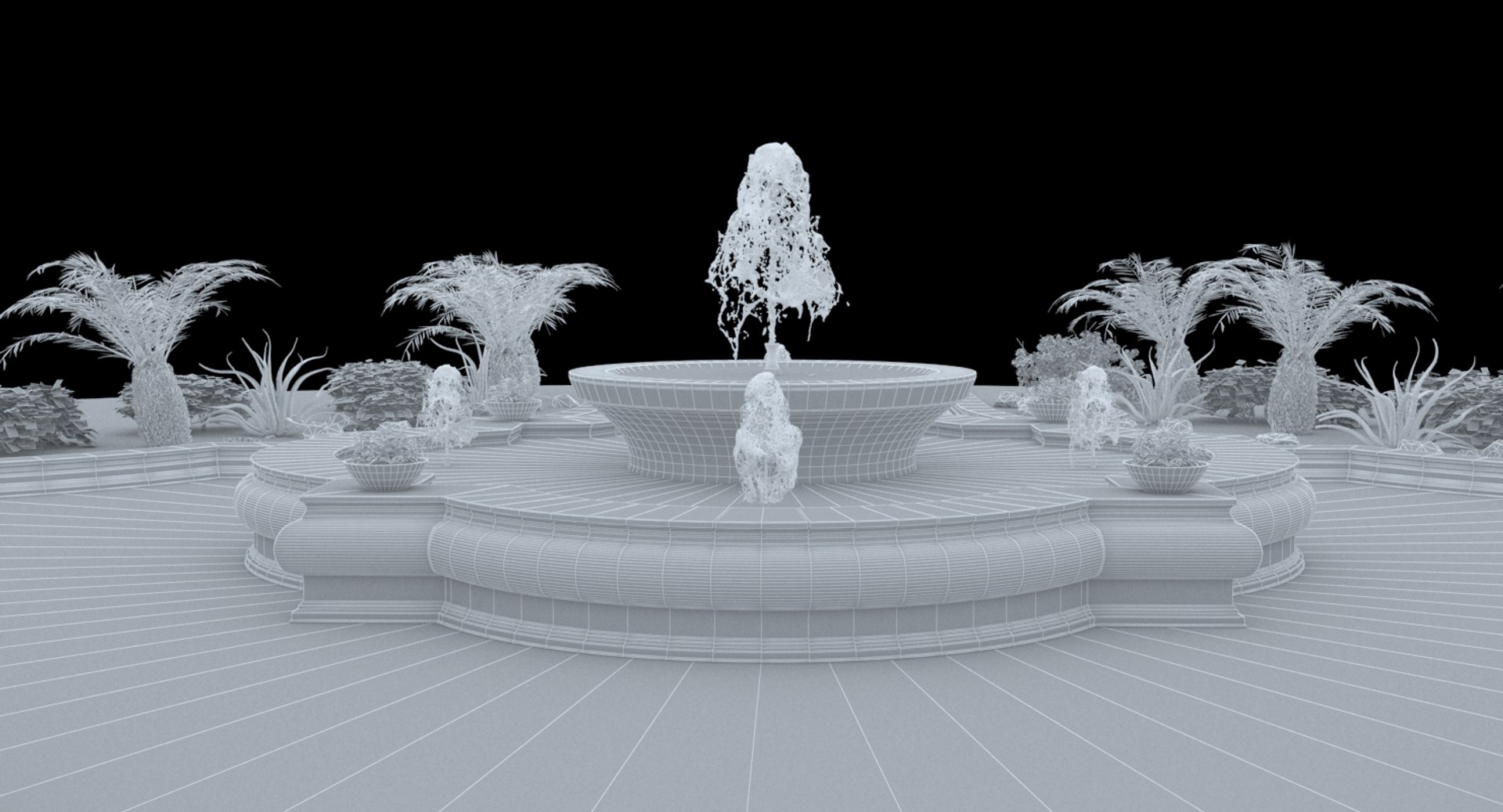 Water fountain 3D - TurboSquid 1280894