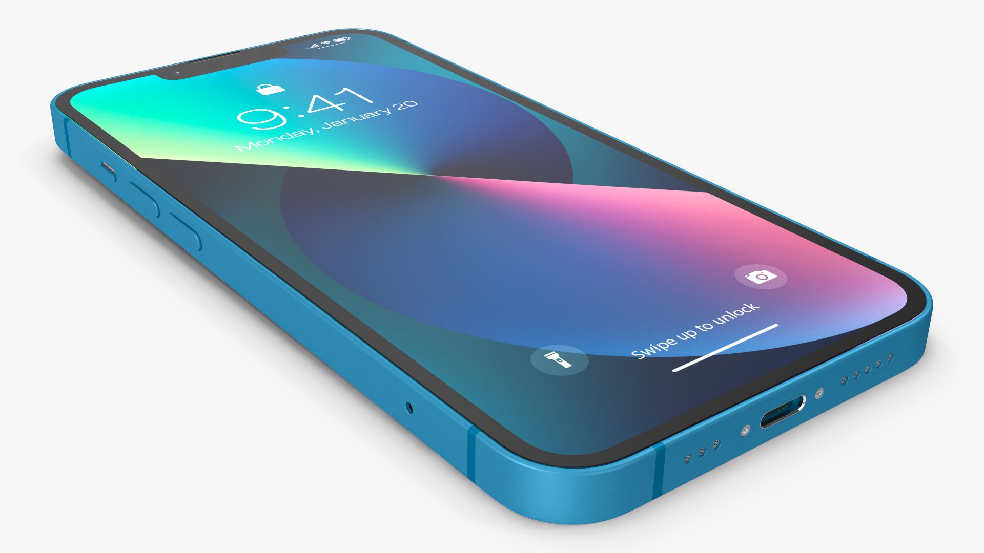 3D Blue Apple IPhone 13 - TurboSquid 1824330