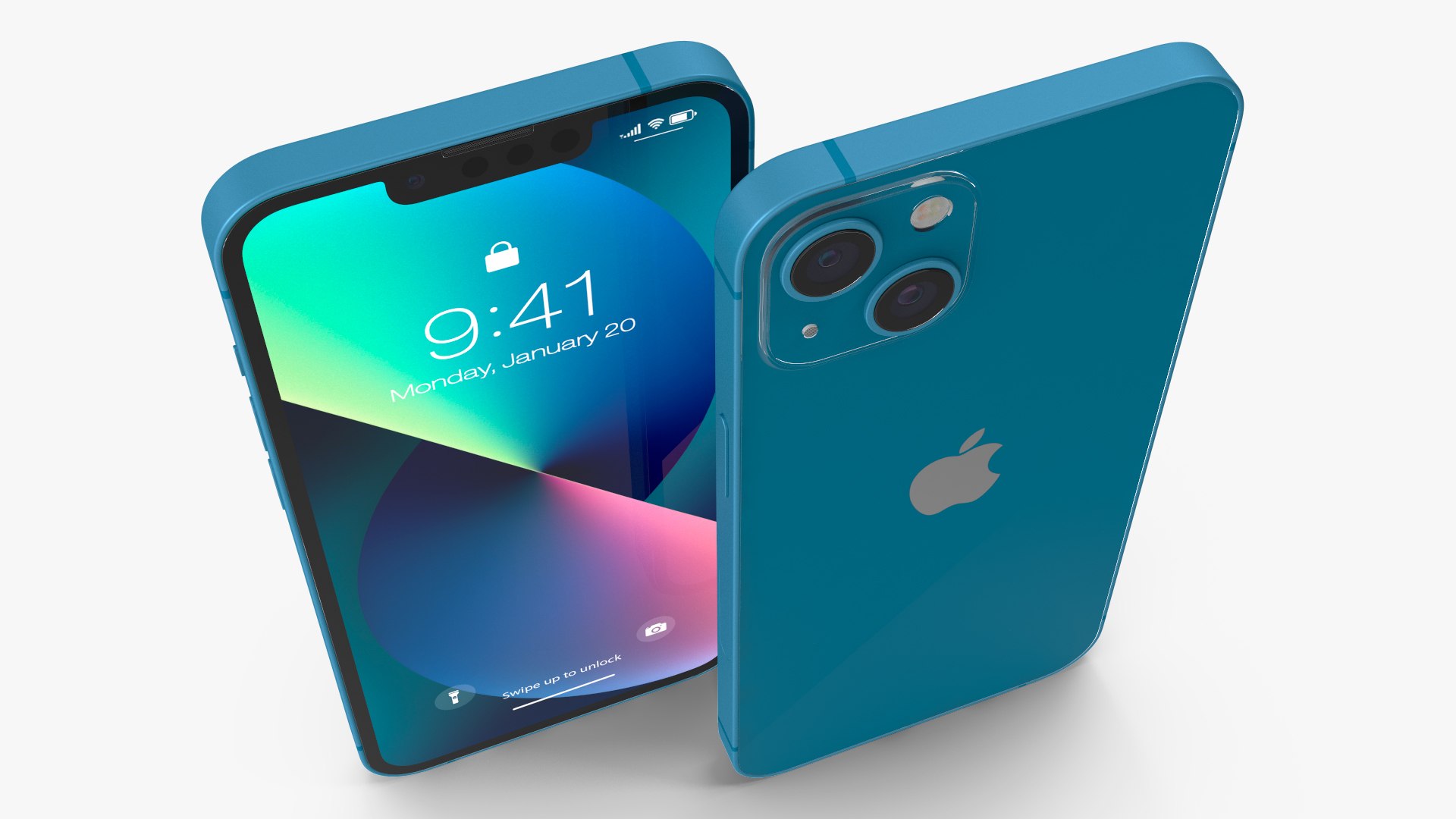 3D Blue Apple IPhone 13 - TurboSquid 1824330