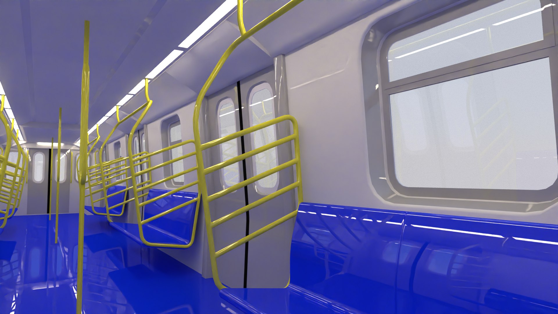 R211 Subway Car Middle 3D Model - TurboSquid 2063456