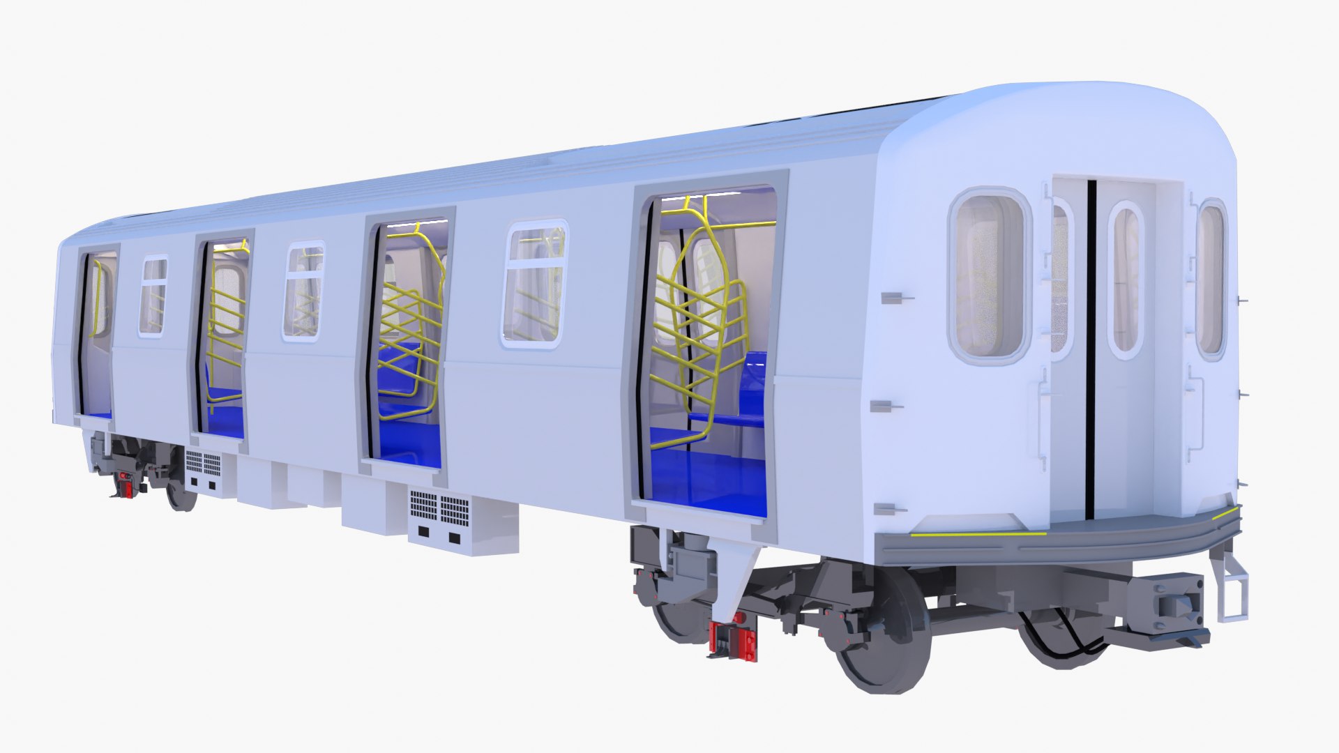 R211 Subway Car Middle 3D Model - TurboSquid 2063456