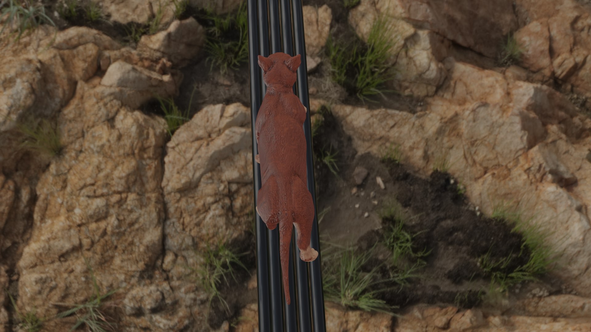 The Cat Low-Poly PBR Textures Game Ready Animated Low-poly 3D Model 3D ...