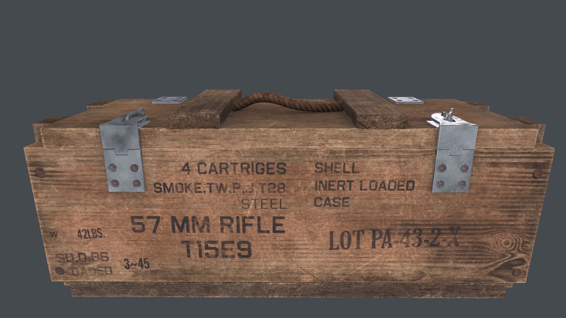 3D WWII Ammo Box 3 - TurboSquid 2042717