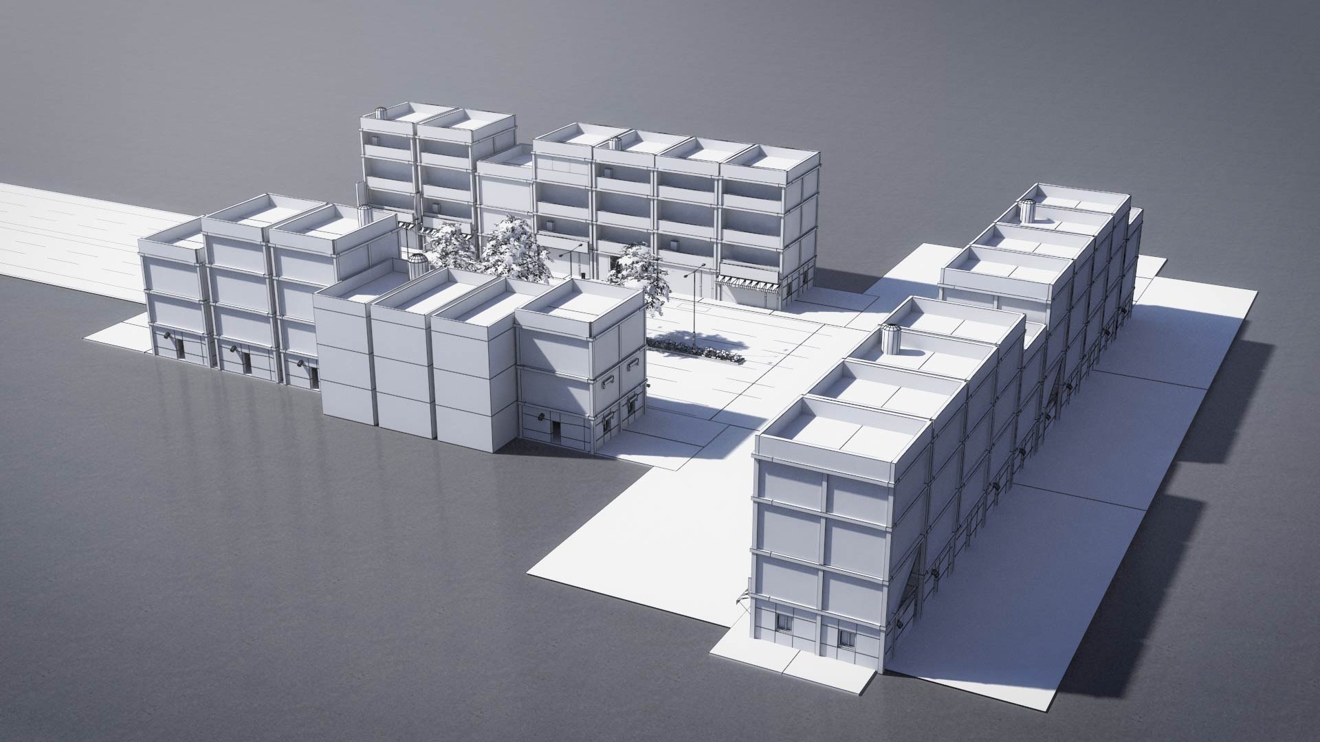 3D Suburbs Street 002 Model - TurboSquid 2332648