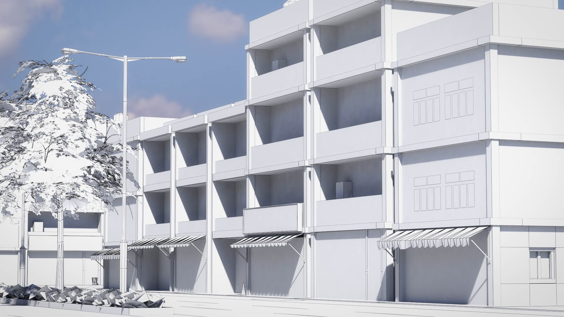 3D Suburbs Street 002 Model - TurboSquid 2332648