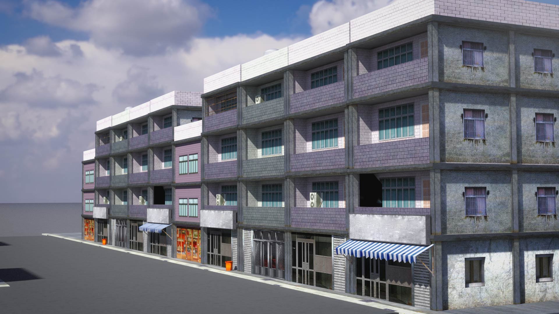 3D Suburbs Street 002 Model - TurboSquid 2332648
