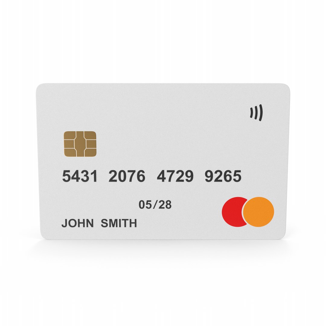 Credit Card Model - TurboSquid 2329820