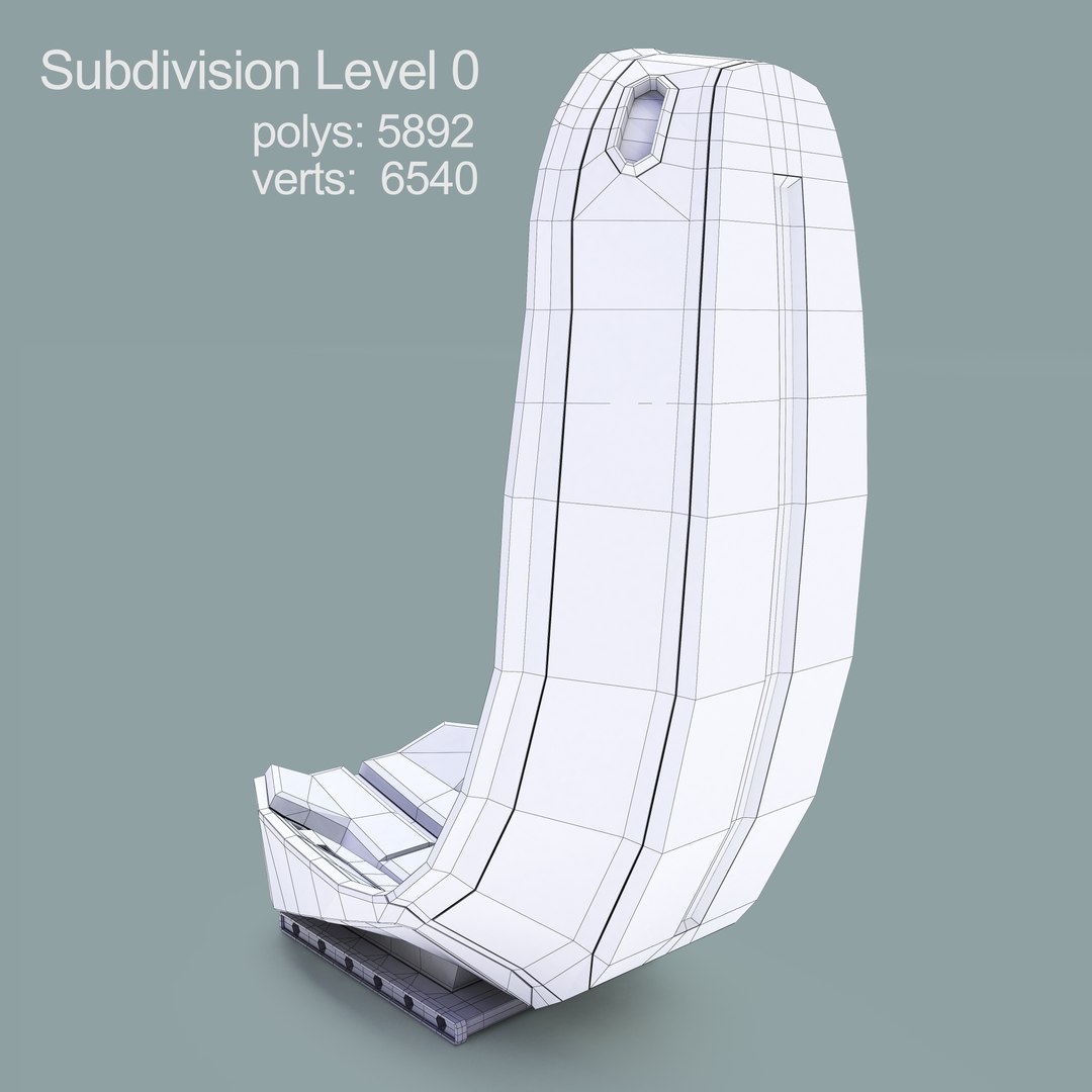 3D conceptual monocoque pilot chair - TurboSquid 1517029