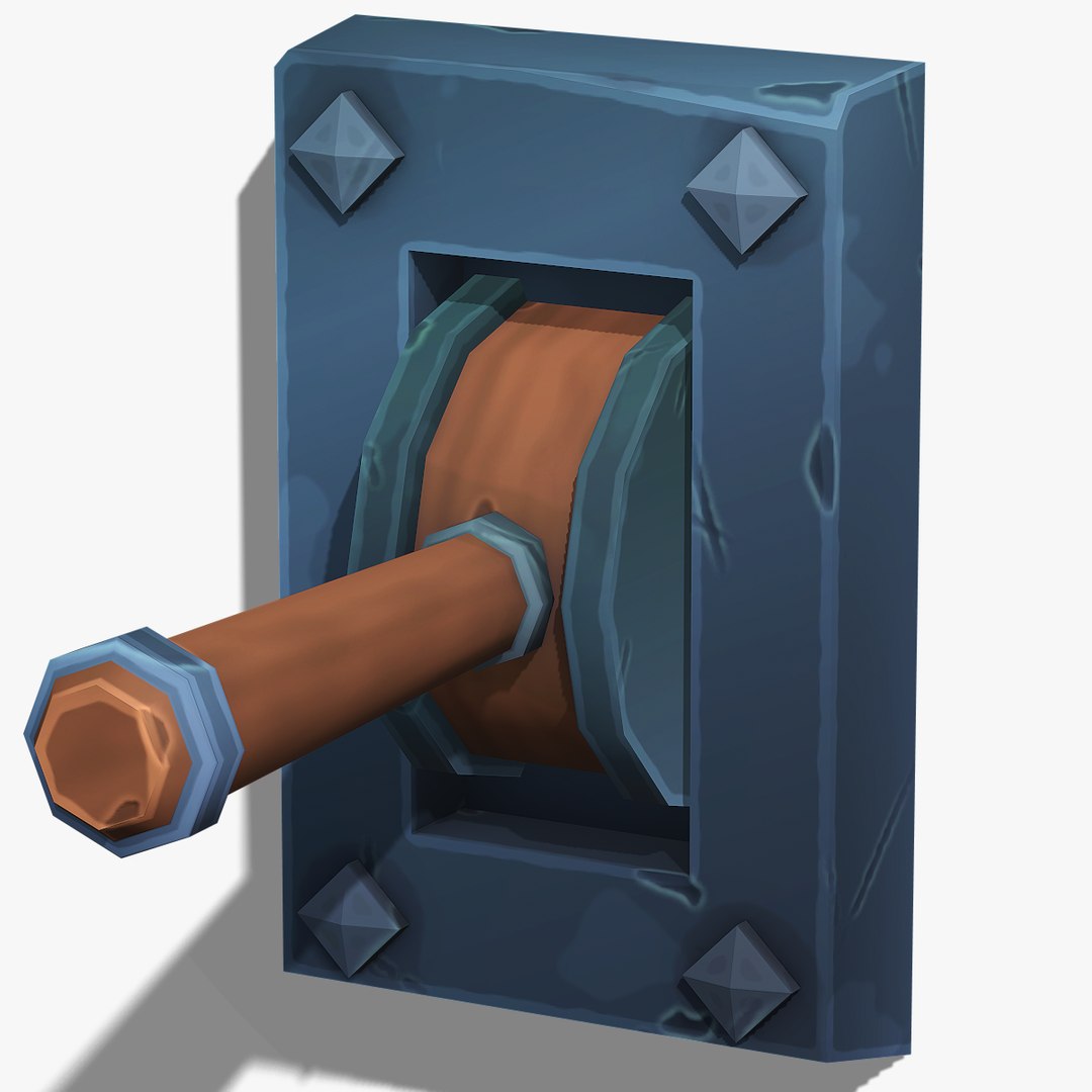 Stylized Wall Lever - PBR Game Ready 3D model - TurboSquid 2050025