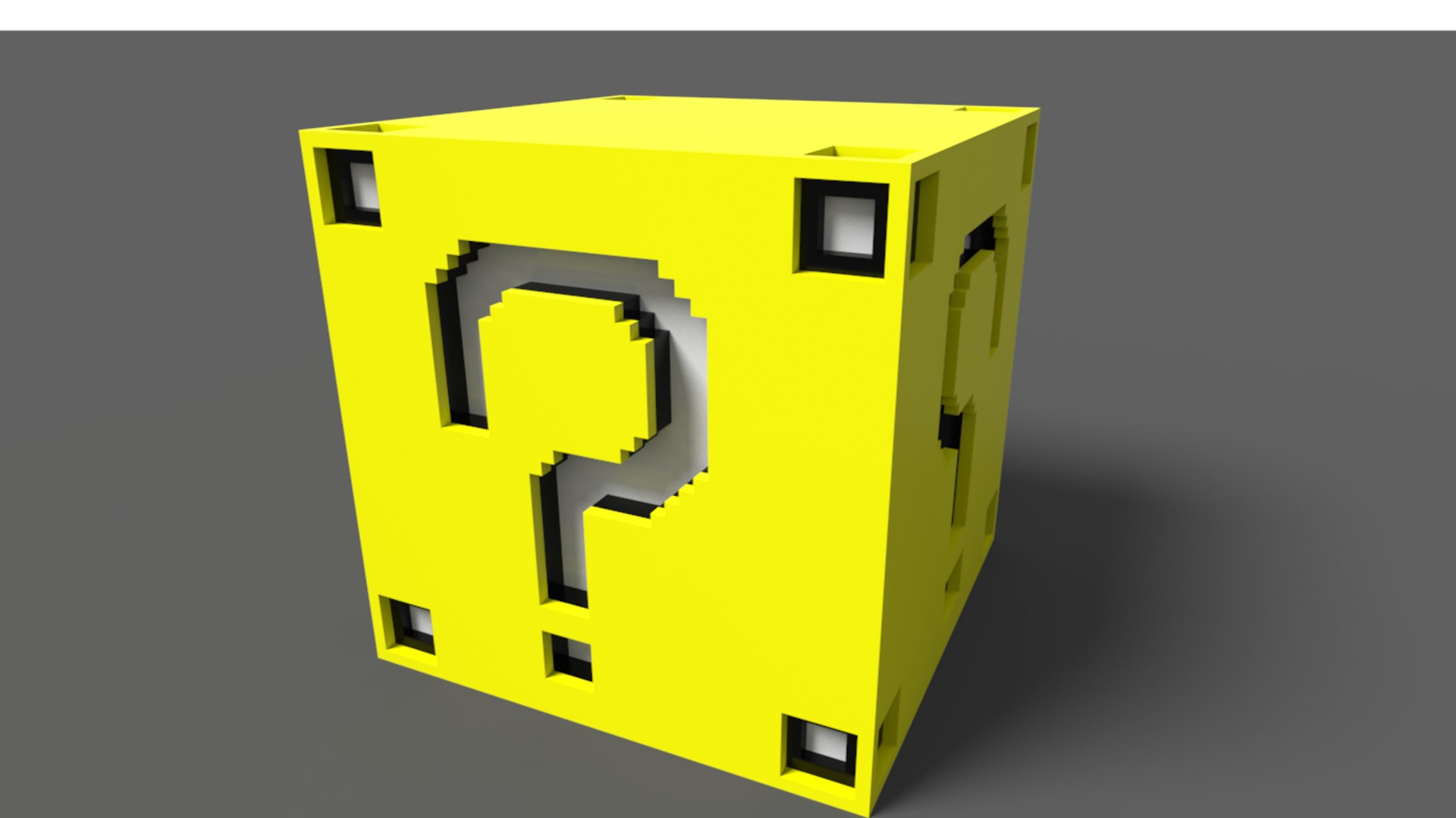 3d Model Of Mario Voxel Box