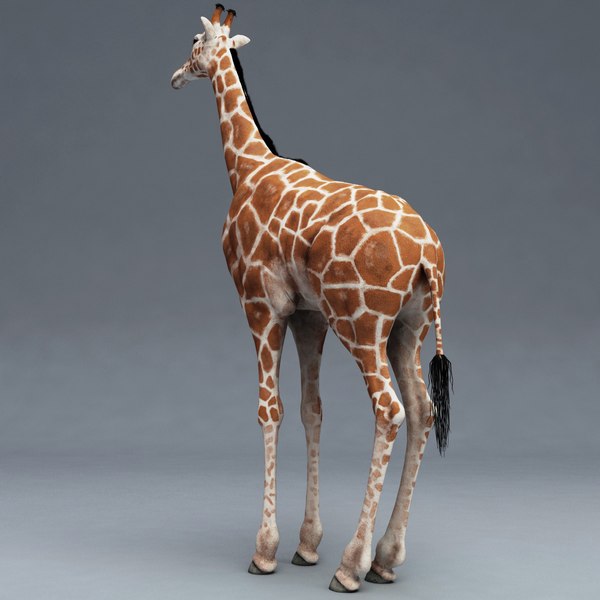 giraffe modelled 3d 3ds