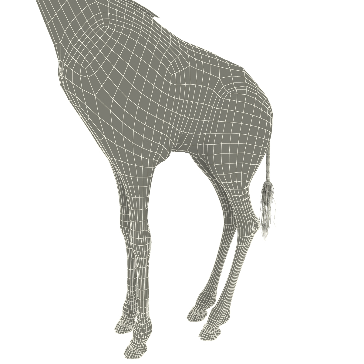 giraffe modelled 3d 3ds