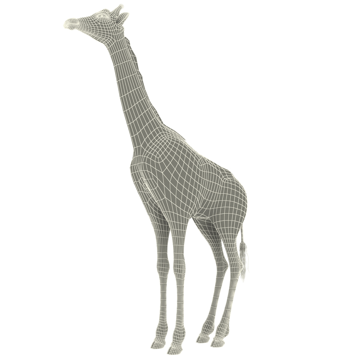 giraffe modelled 3d 3ds