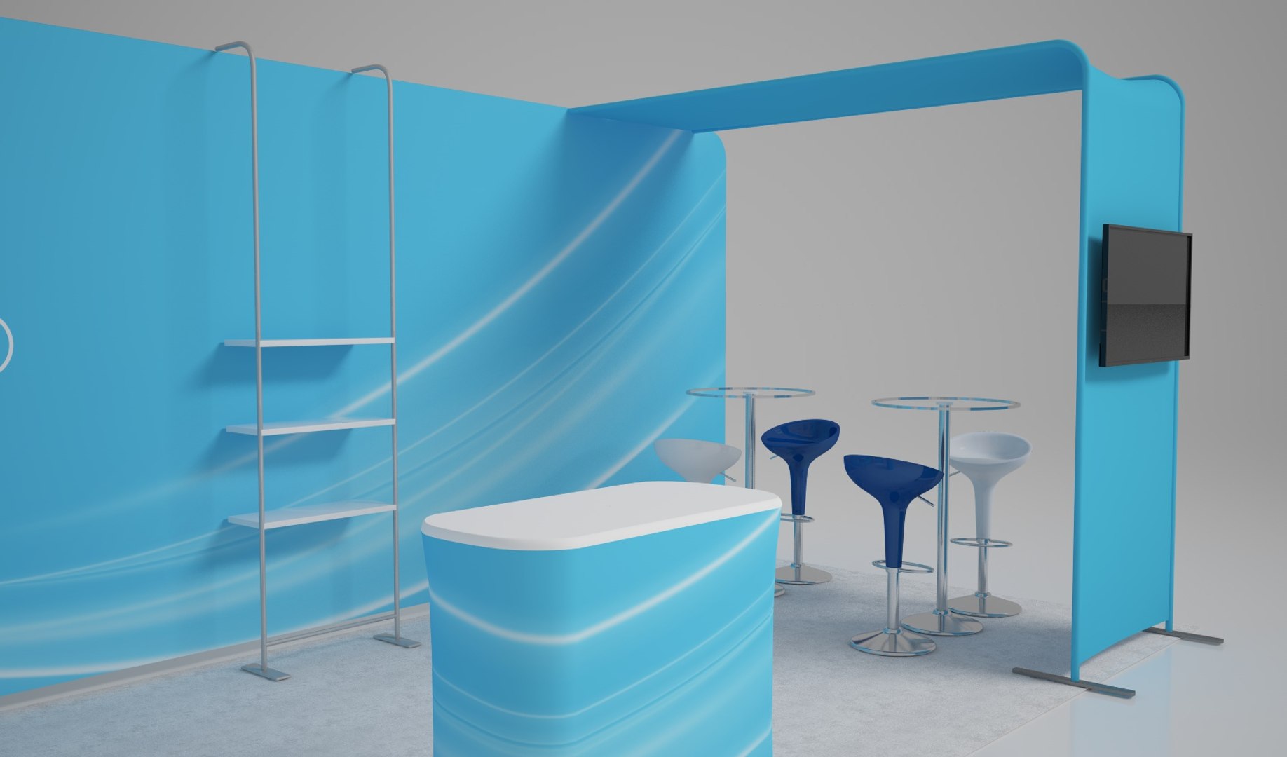 3D Modular Exhibition Stand - TurboSquid 1620485