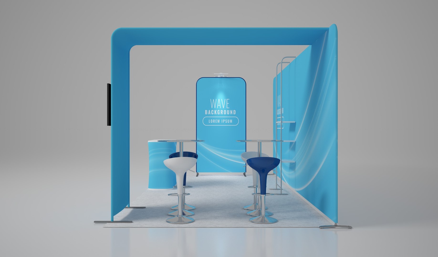 3D Modular Exhibition Stand - TurboSquid 1620485