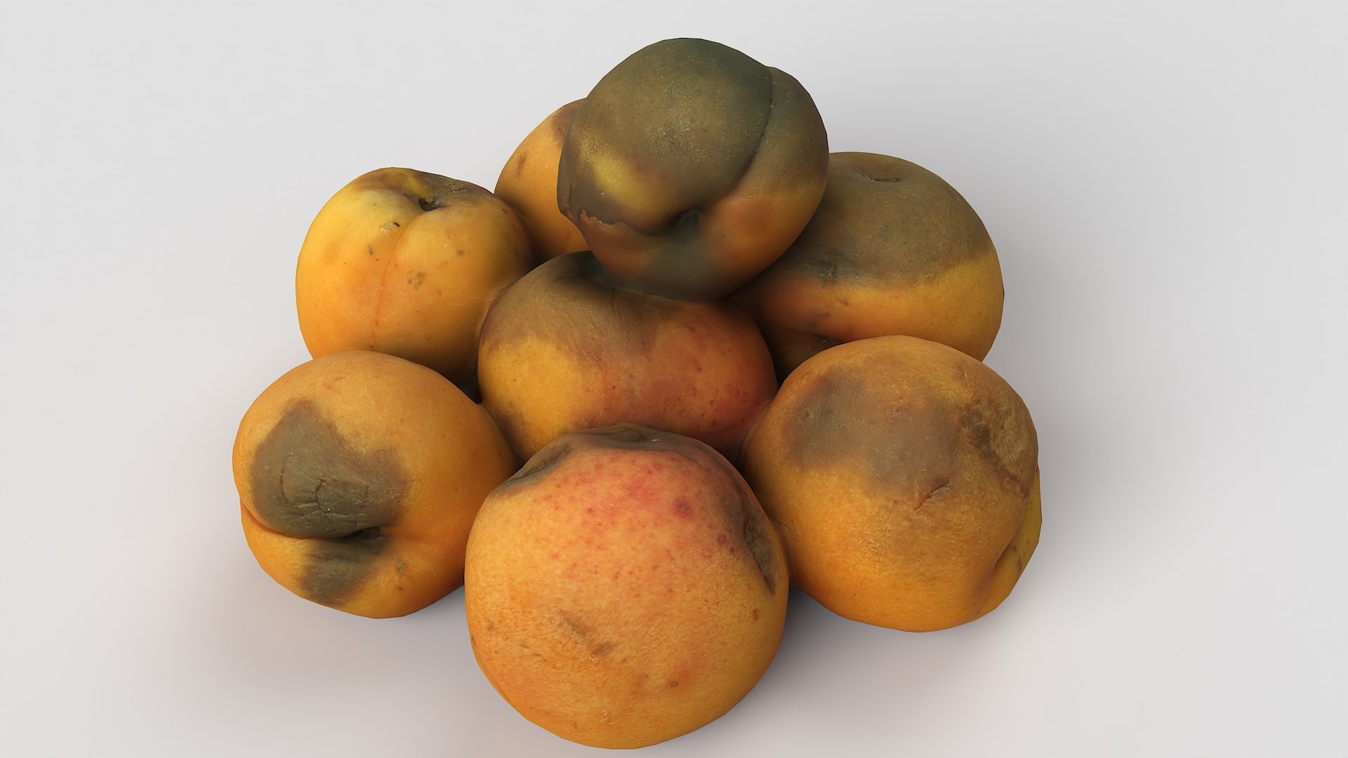 3D Rotten Apricots 03 - TurboSquid 1925019