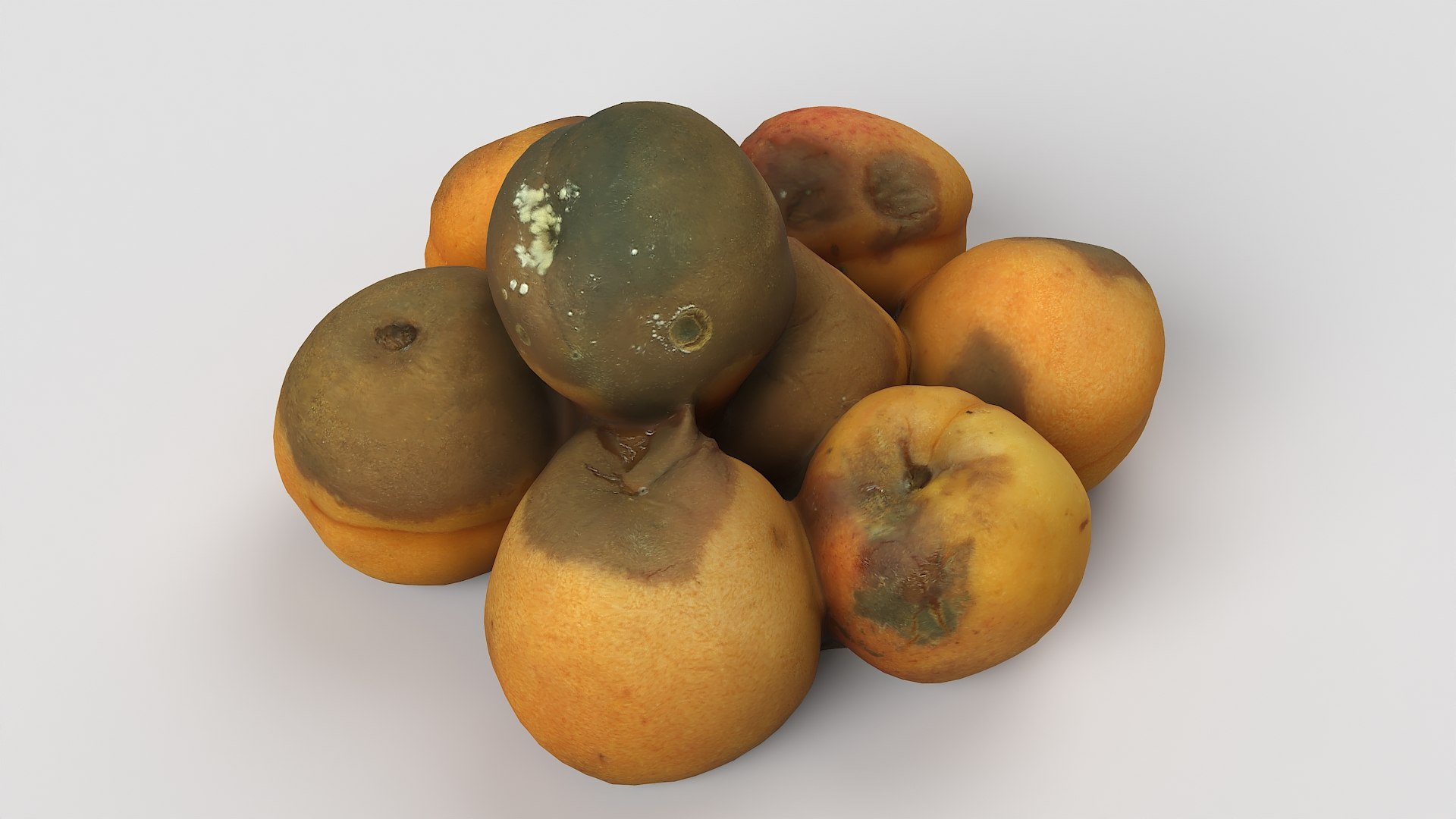 3D Rotten Apricots 03 - TurboSquid 1925019